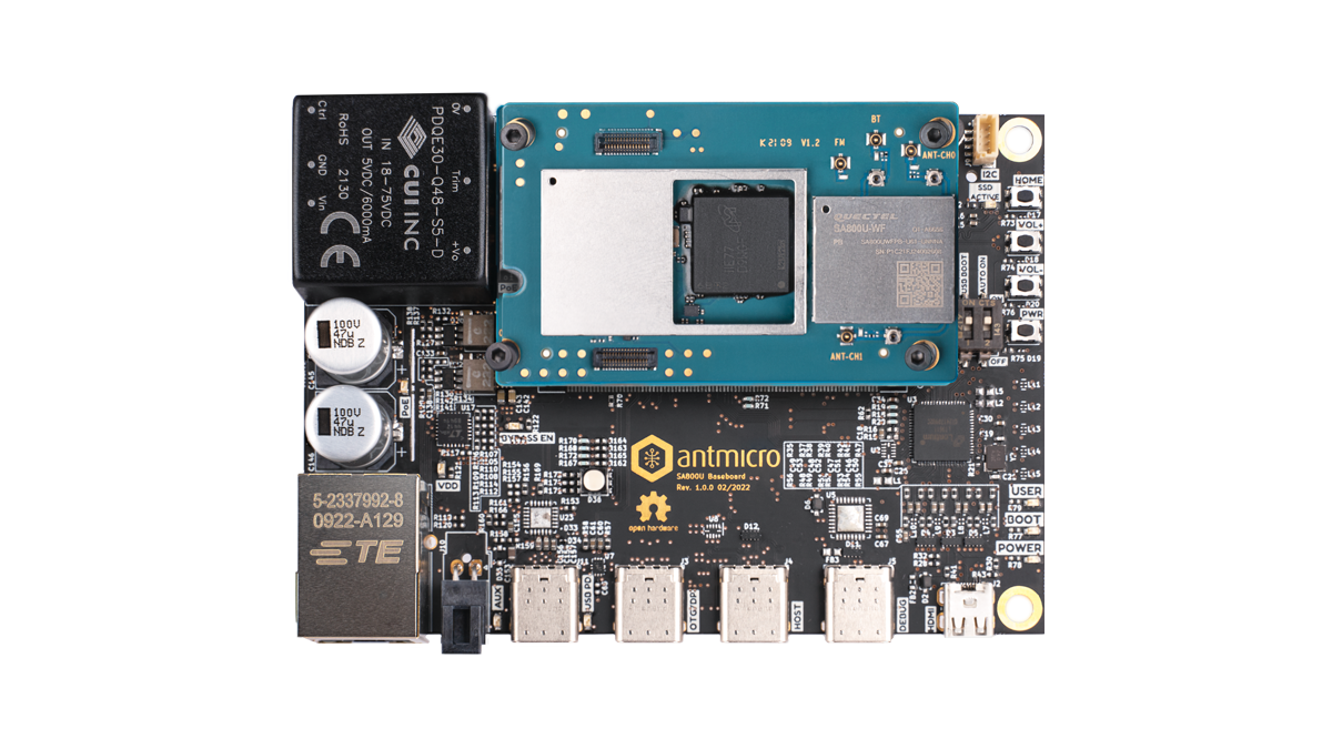 Antmicro · Open source Qualcomm Snapdragon 845 Baseboard